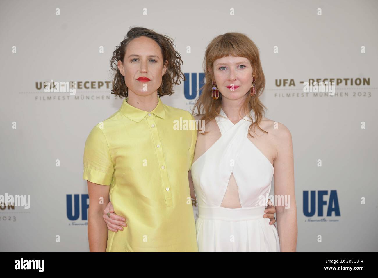 Munich, Germany. 26th June, 2023. Actresses Annika Meier (l) and Sarah ...