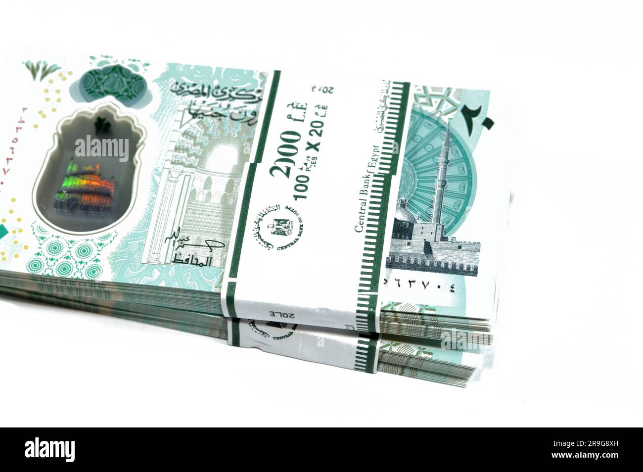 new Egyptian 20 EGP LE twenty polymer pounds cash money banknote bill ...