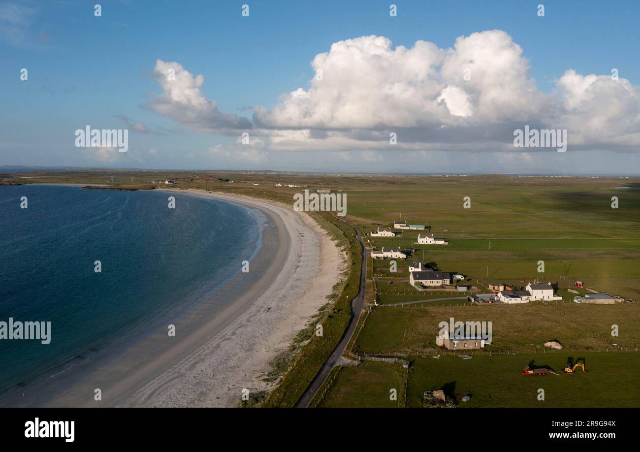 Balephetrish Bay beach, Tiree, Inner Hebrides, Scotland, UK Stock Photo ...