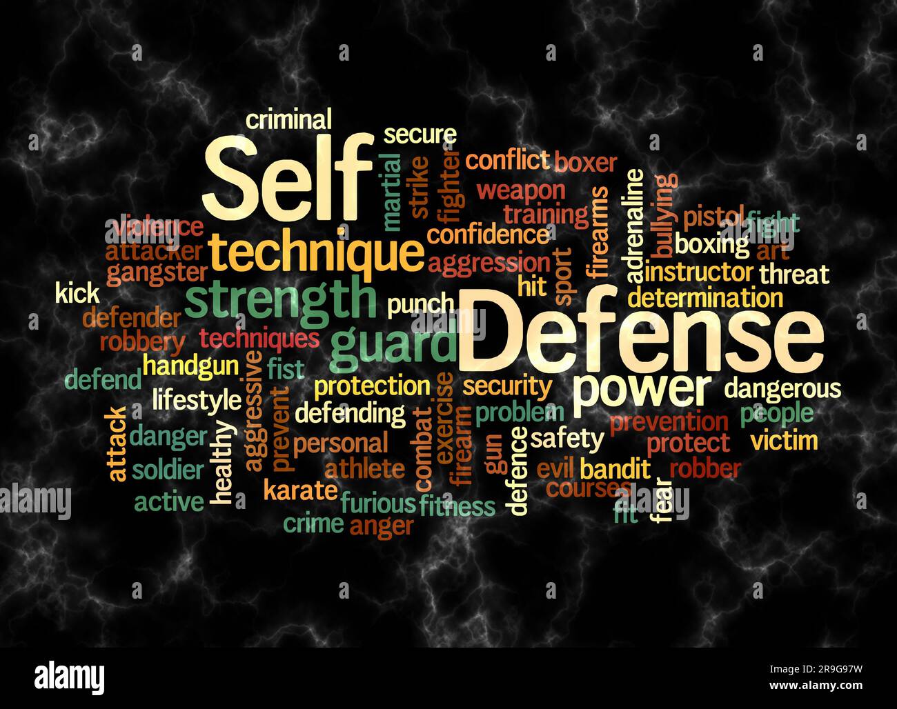 Word Cloud with SELF DEFENSE concept create with text only Stock Photo ...