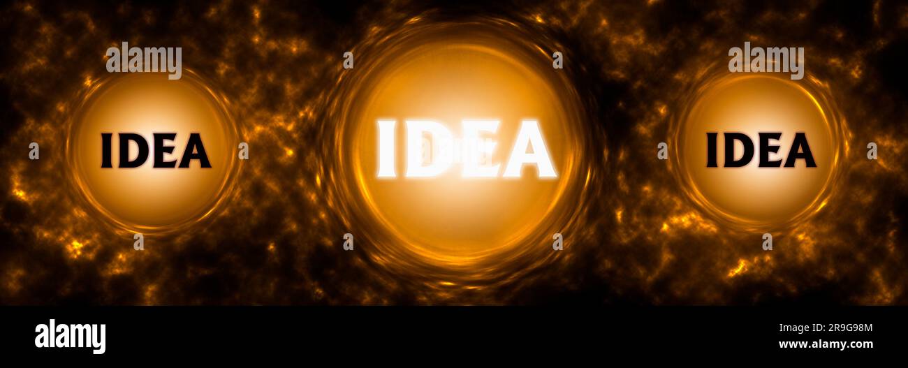 Abstract background with idea concept. Thinking, Success and Creativity ...