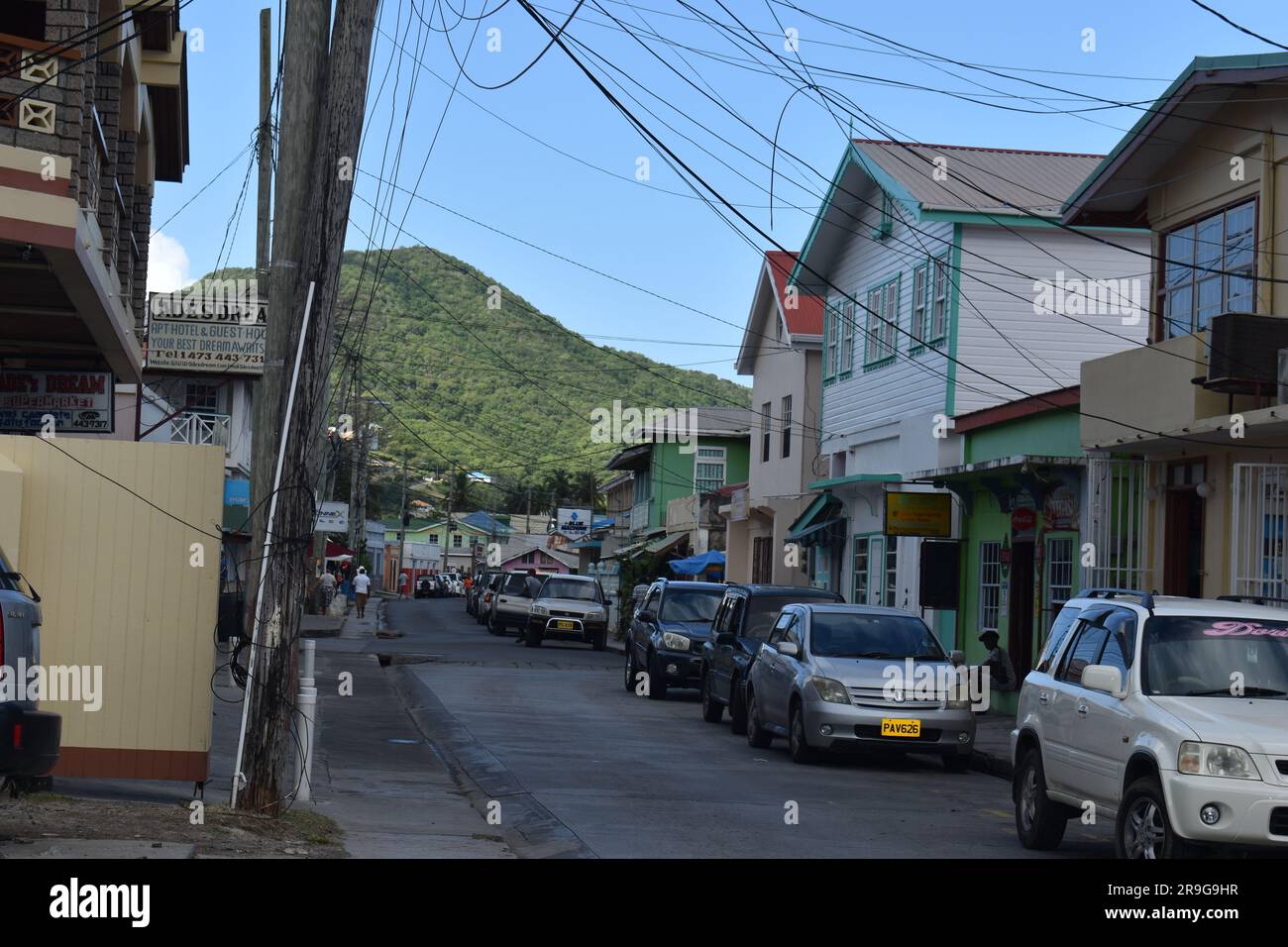 Residential and commercial buildings along Main Street, Hillsborough ...