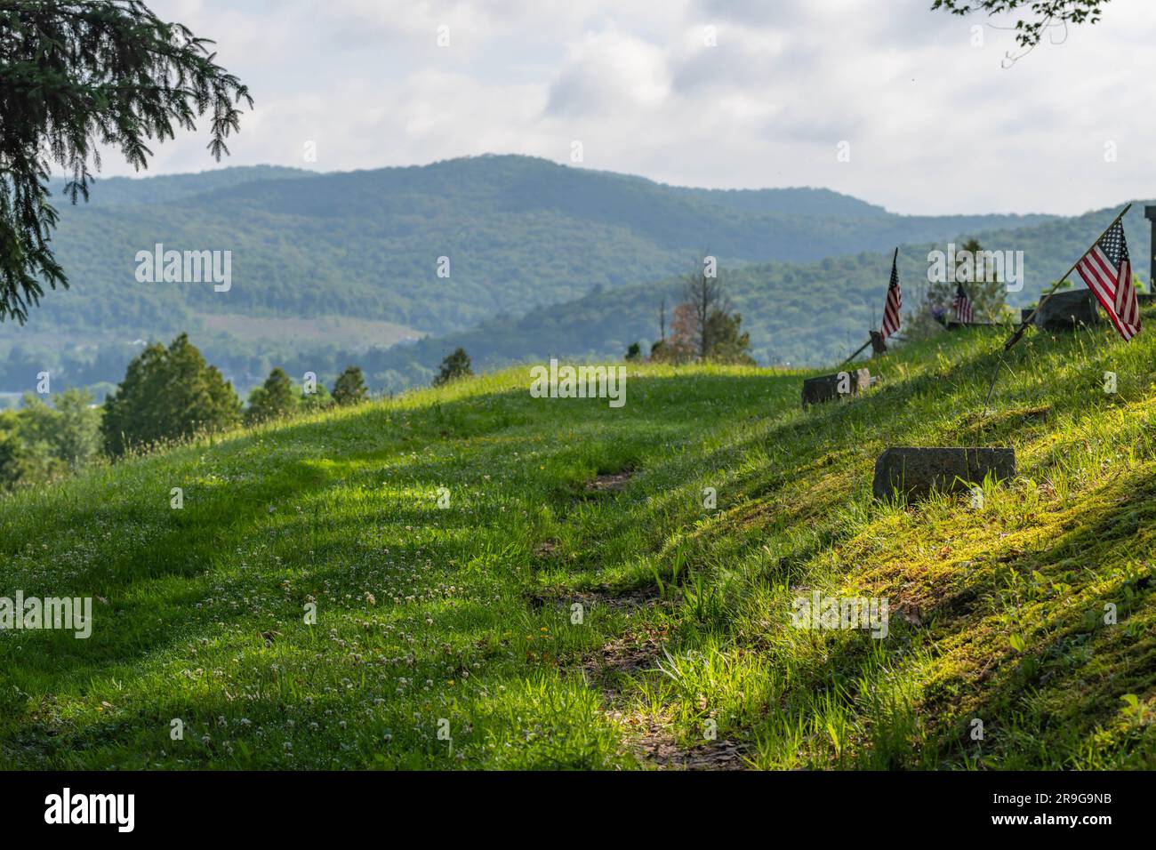 natural landscape backgrounds USA valley mountains summer spring season ...