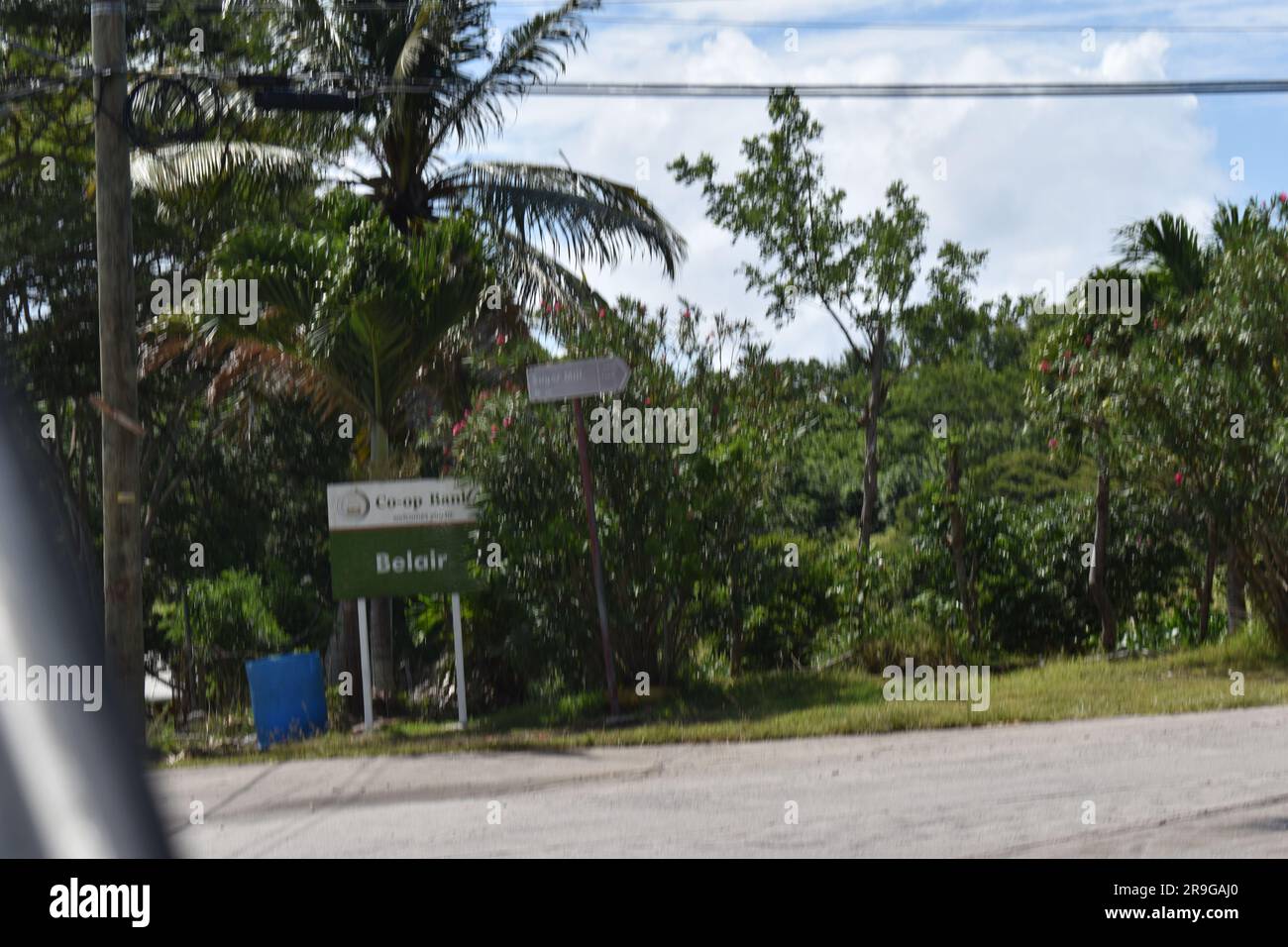 Grenada road sign hi-res stock photography and images - Alamy