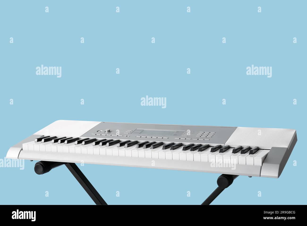 Musical piano key background blue hi-res stock photography and images ...