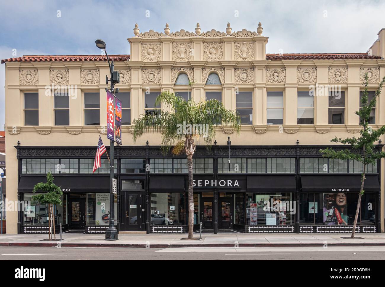 Pasadena, CA, USA - June 8, 2023: Sephora shop, black facade and window ...