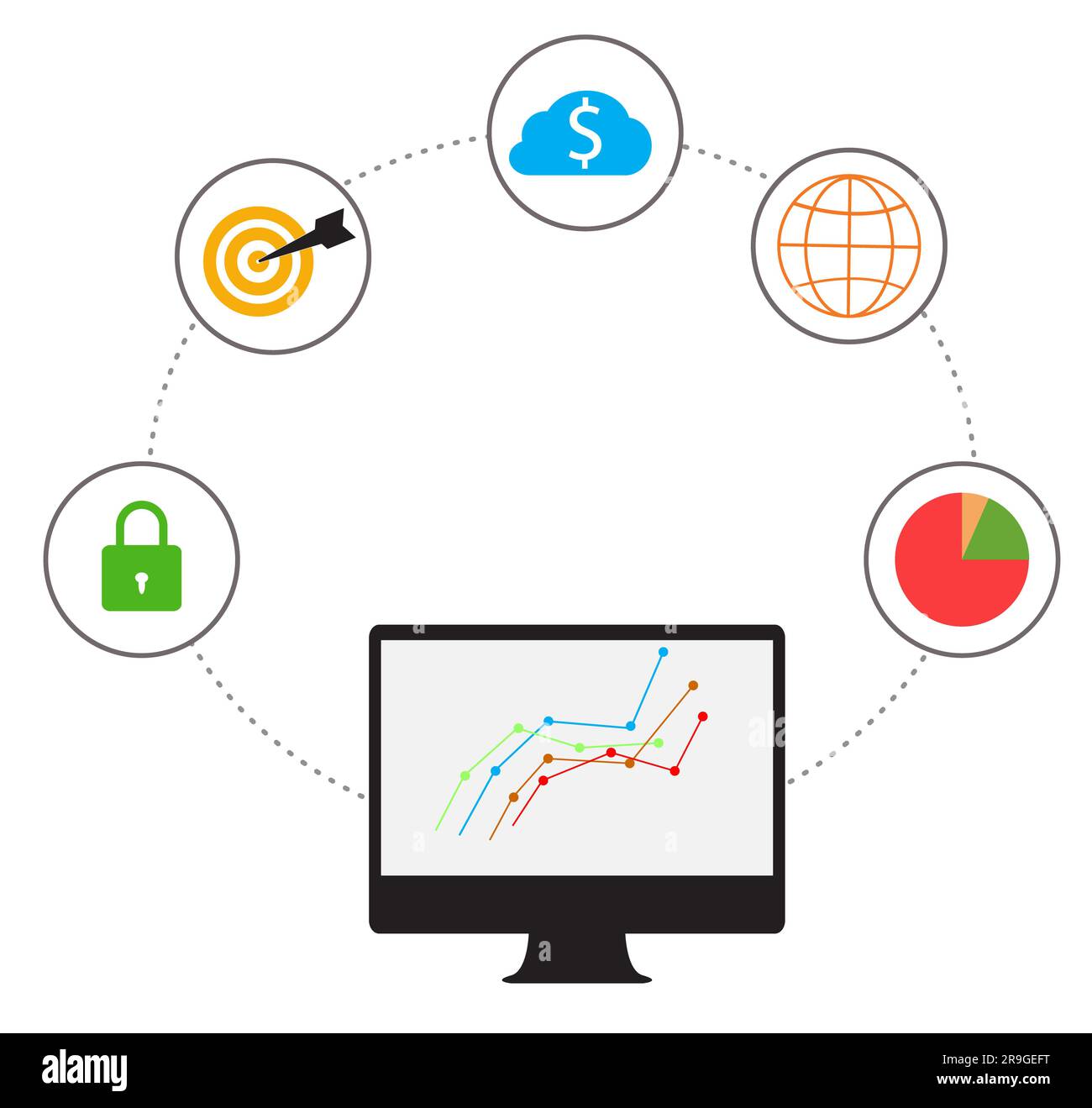 Icon fin tech financial technology hi-res stock photography and images ...
