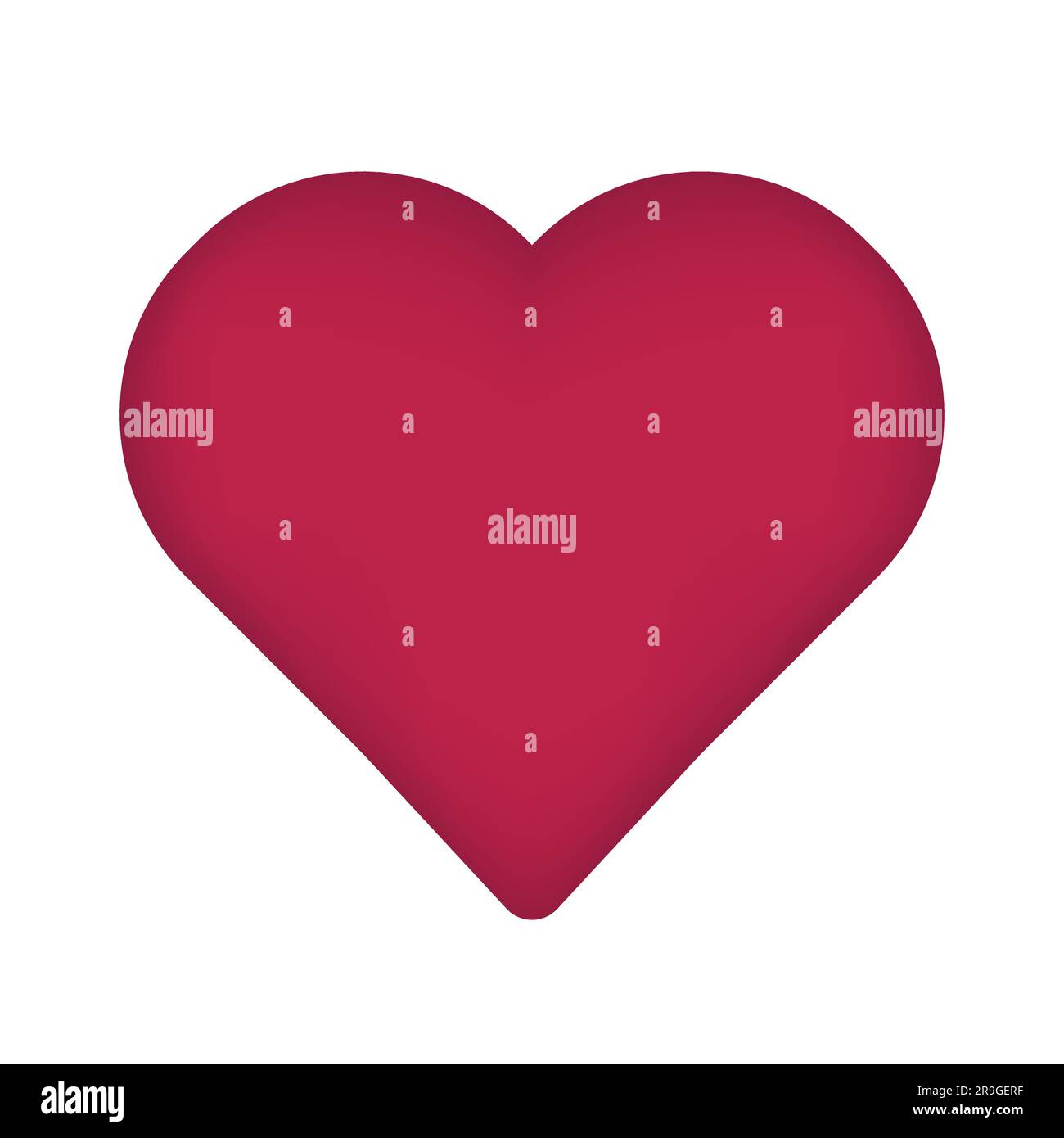 3D Heart icon Holiday design element Isolated Vector illustration ...