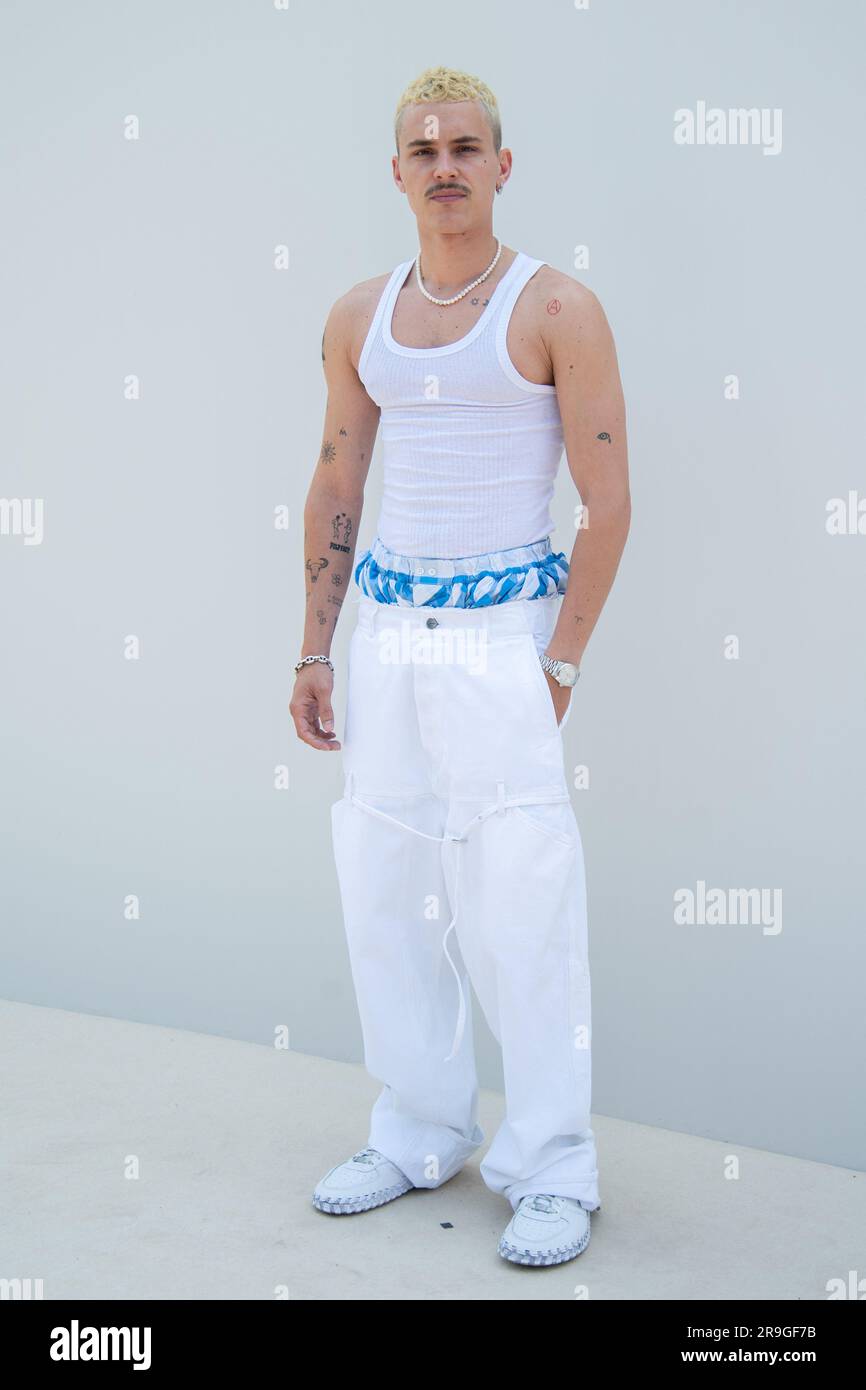Paris, France. 26th June, 2023. Aron Piper attending the Jacquemus ...
