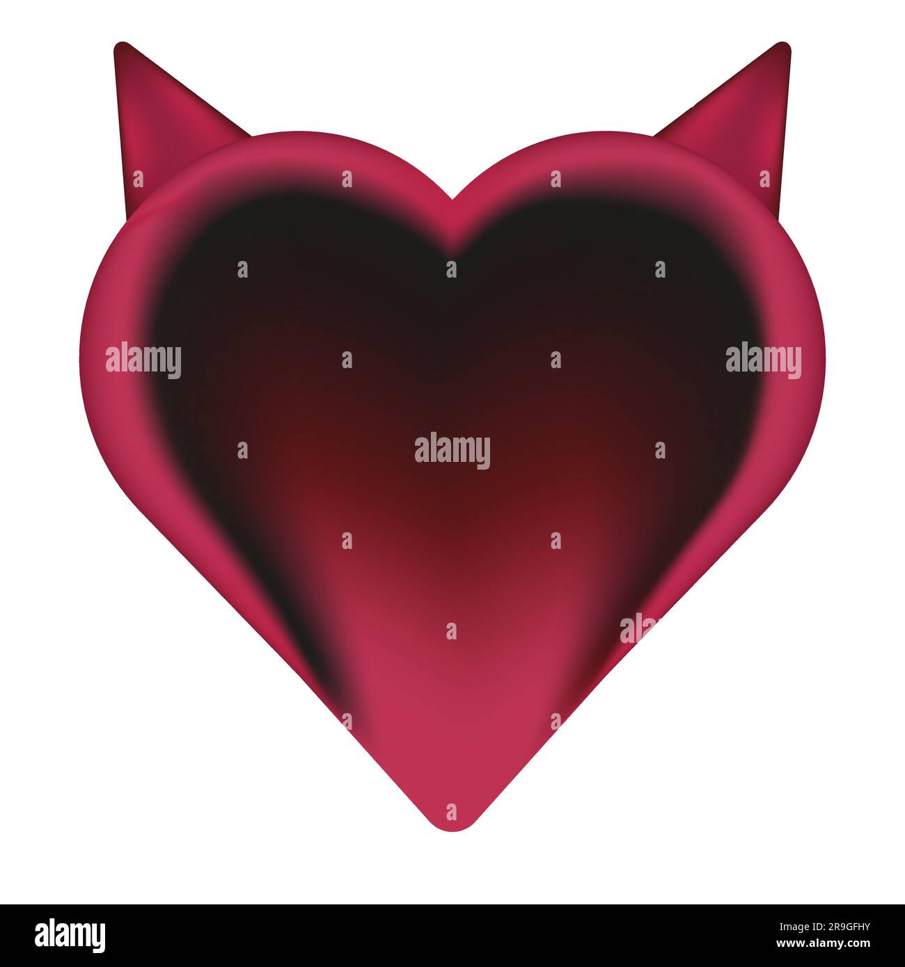 Heart fateful devil cheater Icon Heart with tongue and horns Funny ...