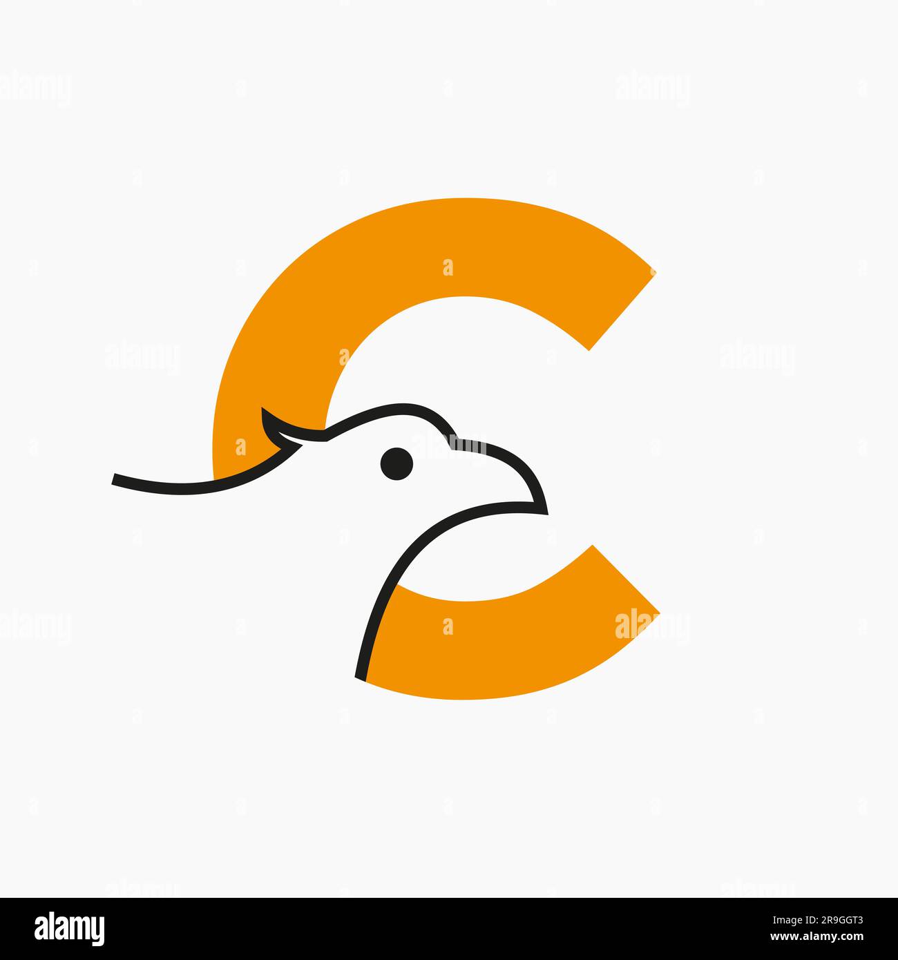 Initial Letter C Eagle Logo Design. Transportation Symbol Vector ...