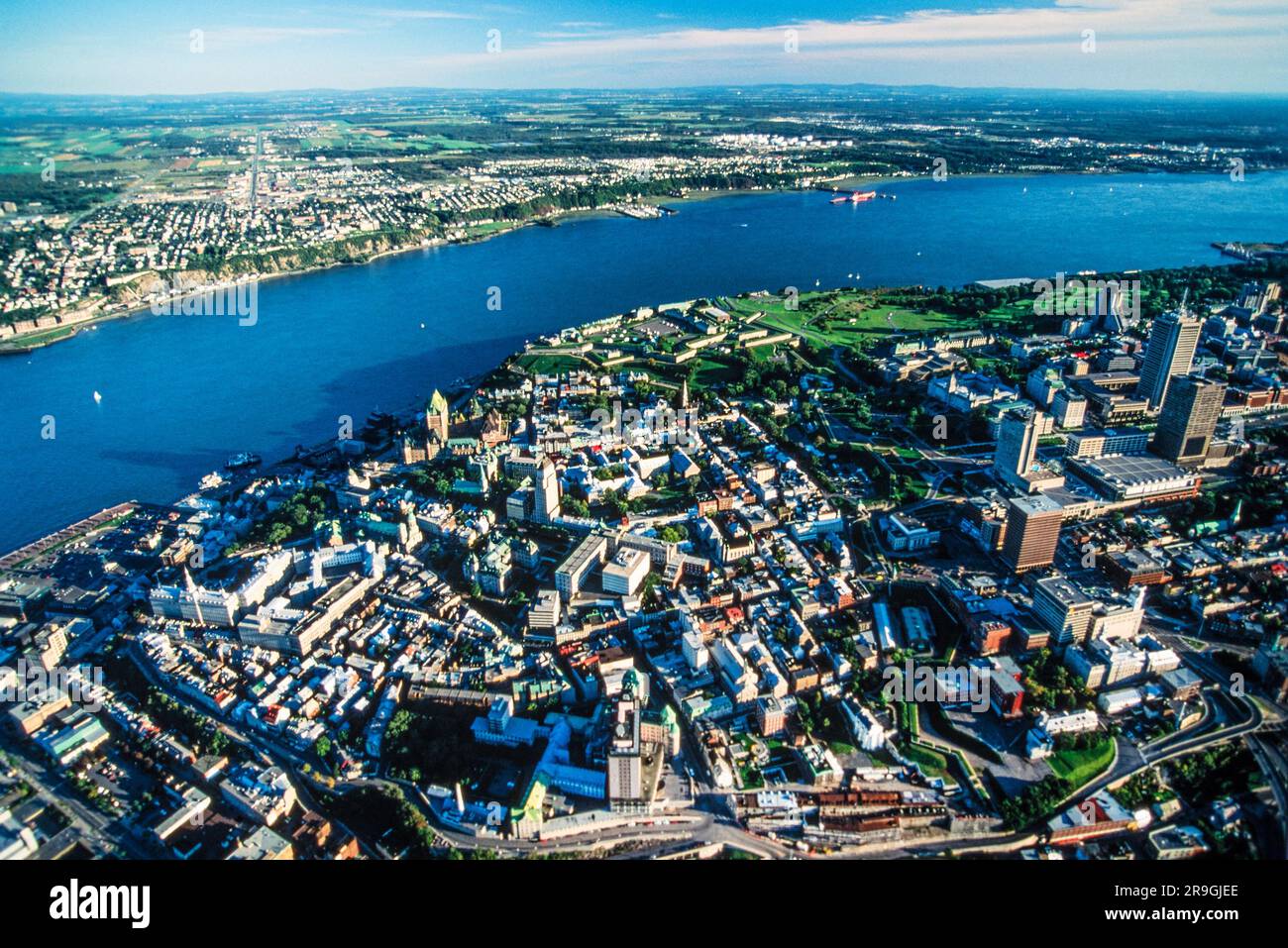 Aerial of Quebec City, Quebec, Canada Stock Photo - Alamy