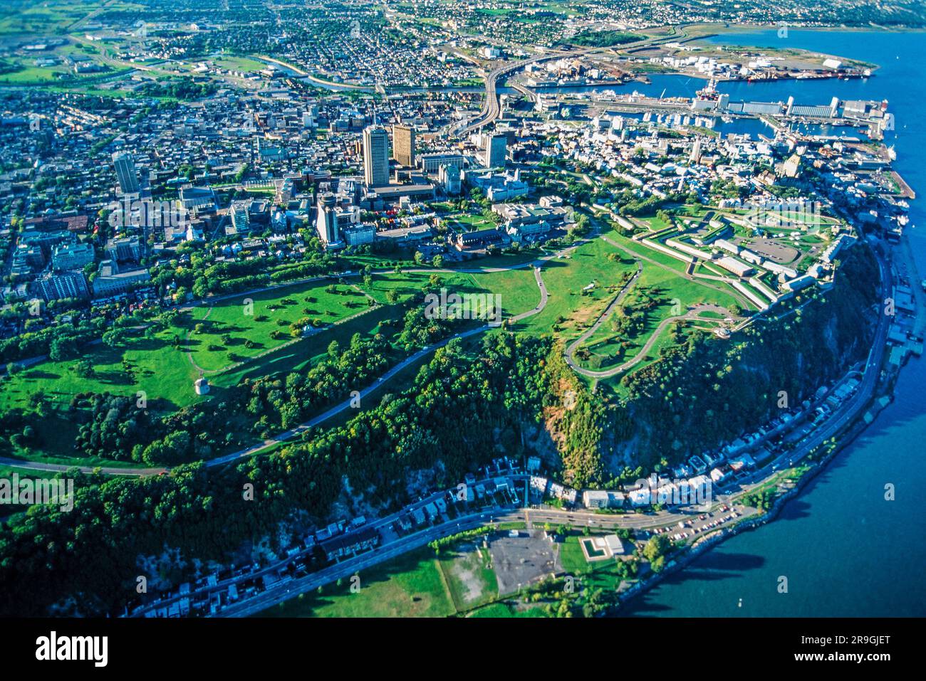 Aerial of Quebec City, Quebec, Canada Stock Photo - Alamy