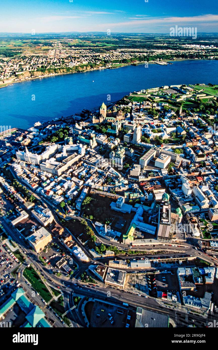 Aerial of Quebec City, Quebec, Canada Stock Photo - Alamy