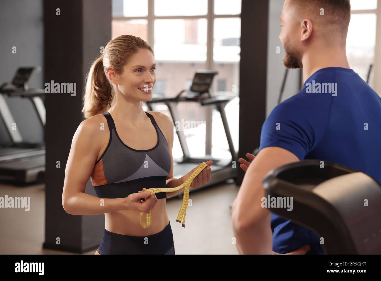 Gym discussion hi-res stock photography and images - Alamy