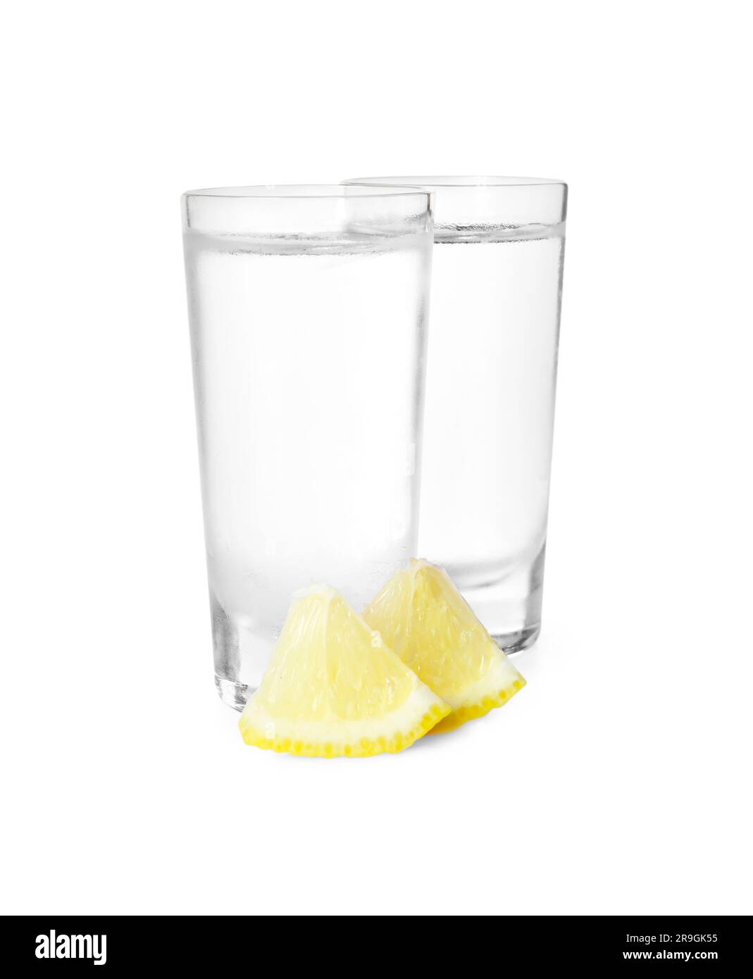 Shot glasses vodka slices hi-res stock photography and images - Alamy