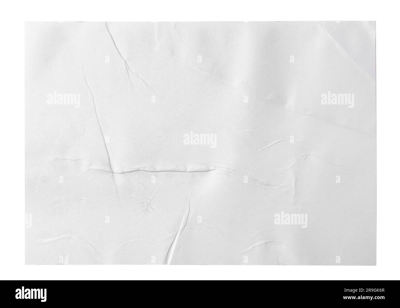 Blank creased poster on Cut Out Stock Images & Pictures - Alamy