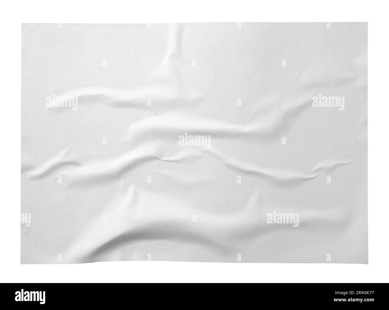 Blank creased poster on Cut Out Stock Images & Pictures - Alamy