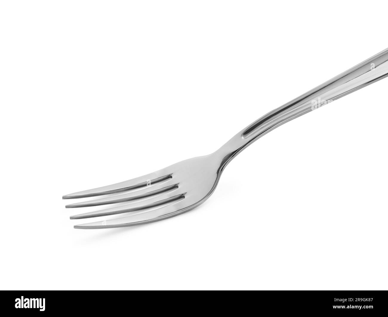 Metal fork isolated Black and White Stock Photos & Images - Alamy