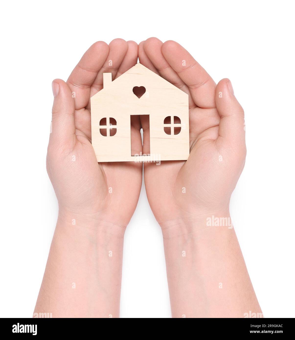 Man building on top house Cut Out Stock Images & Pictures - Alamy
