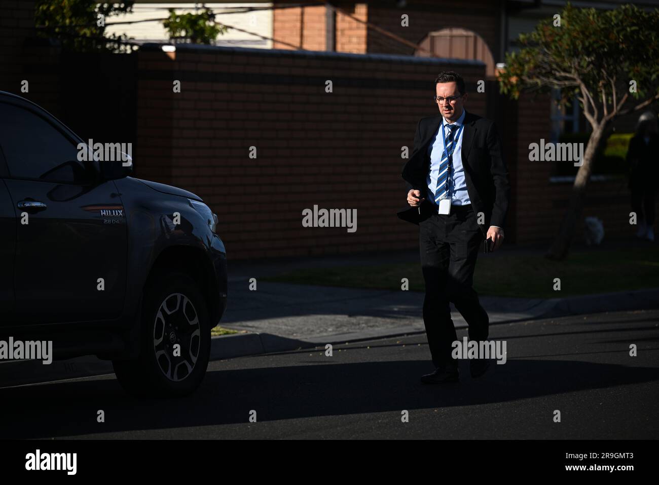 Melbourne, Australia. 27th June, 2023. Victoria Police detectives are ...
