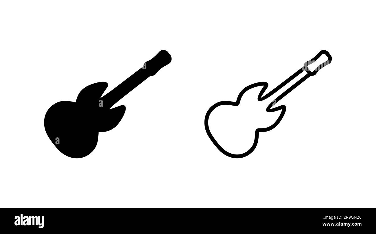 Guitar icon vector. musical instrument sign Stock Vector Image & Art ...