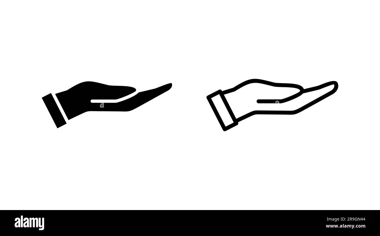 Hand icon vector. hand symbols. palm Stock Vector Image & Art - Alamy