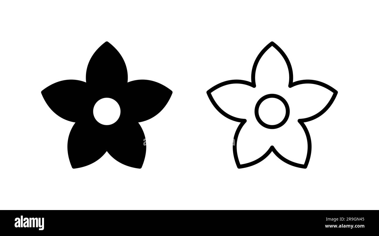 Flower icon vector. floral icon. flower logo Stock Vector Image & Art ...