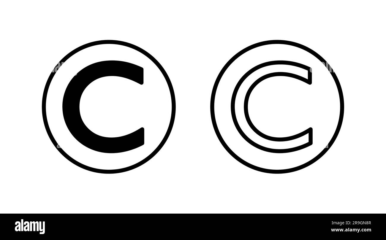 Copyright icon vector. copyright symbol Stock Vector Image & Art - Alamy