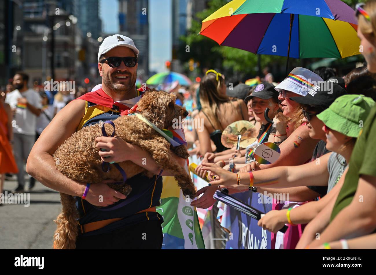 June 25 2023 Toronto Canada Thousands Of People Gathered In Downtown Toronto To Celebrate Gay
