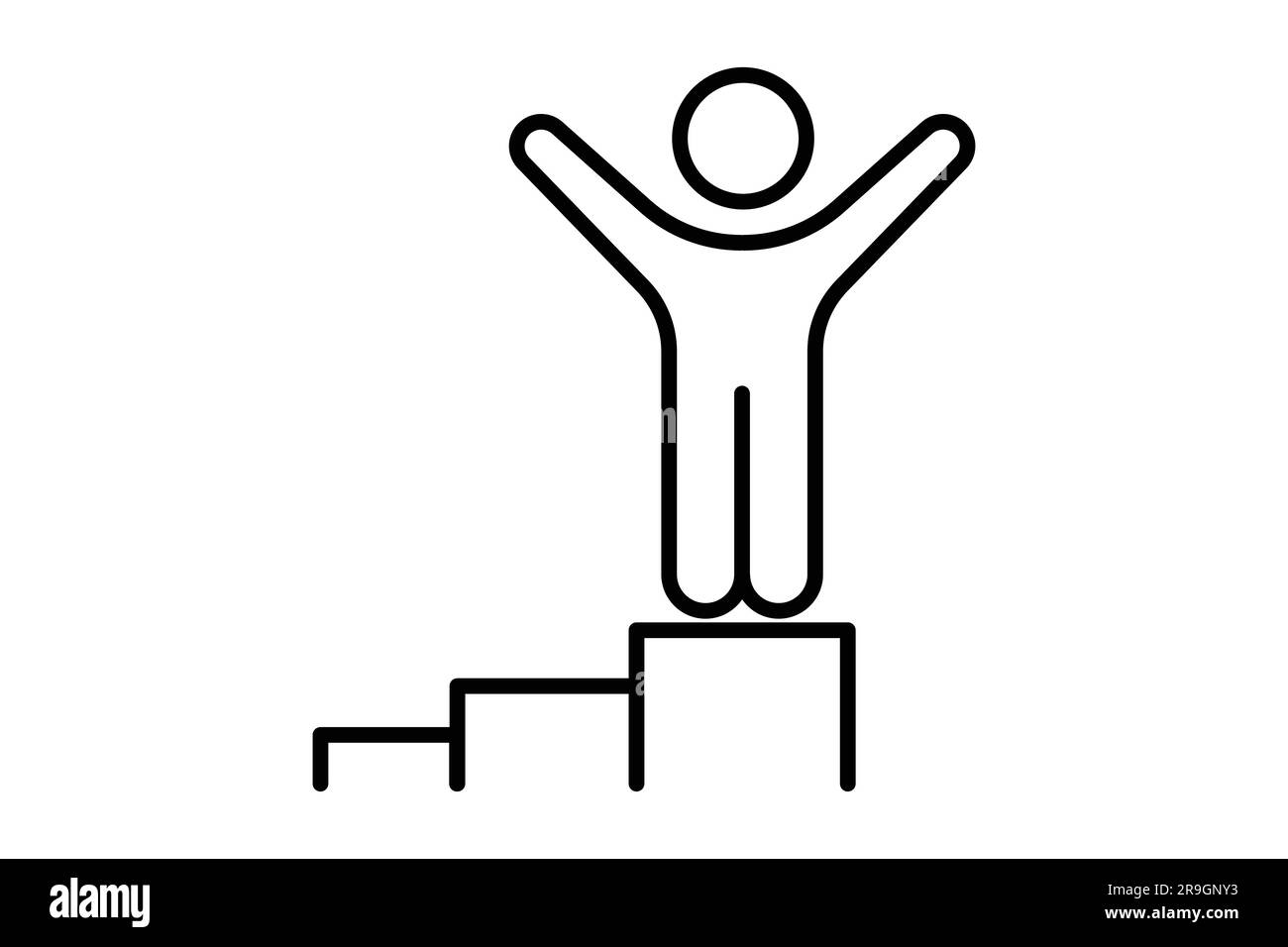 Winner podium icon. icon related to Champion, winner, success. Line ...