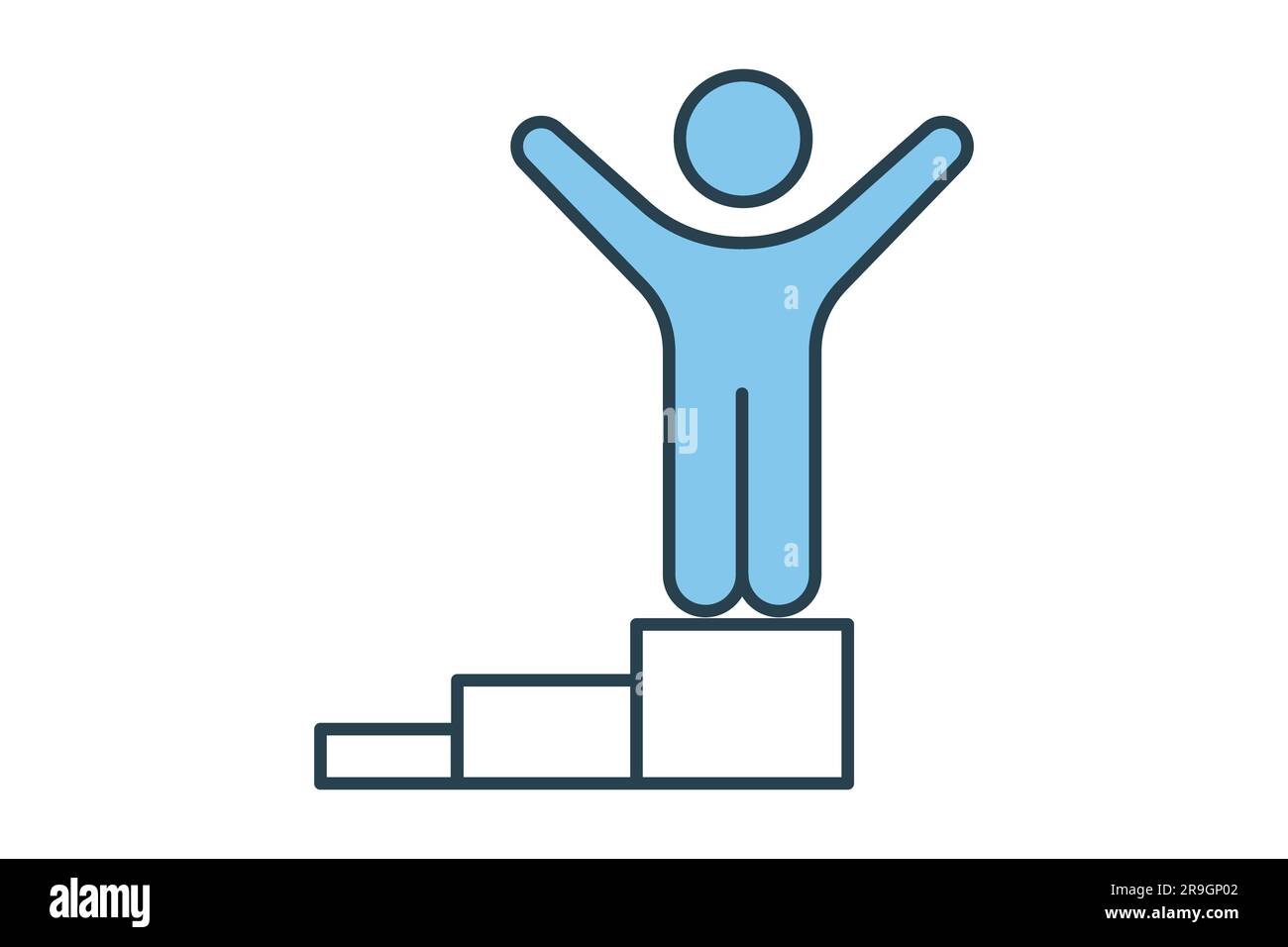 Winner podium icon. icon related to Champion, winner, success. Flat ...