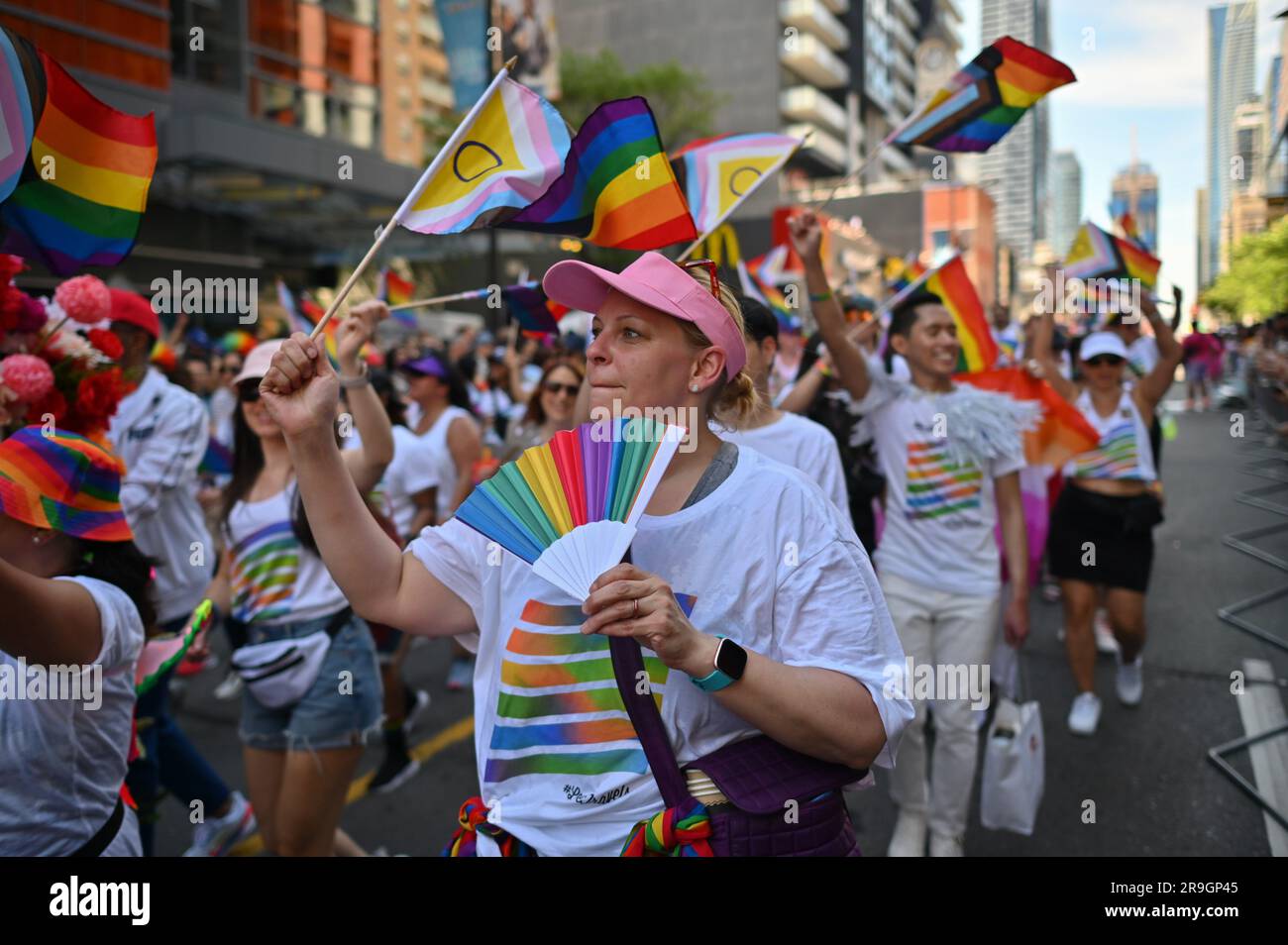 Toronto Canada 25th June 2023 June 25 2023 Toronto Canada Thousands Of People Gathered In