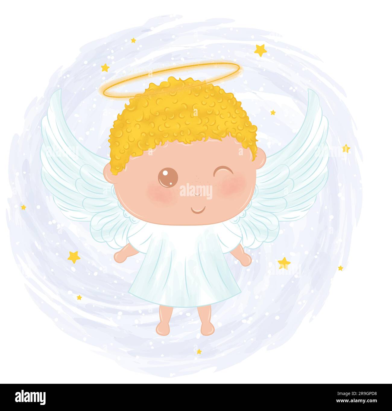 Angelic male Stock Vector Images - Alamy