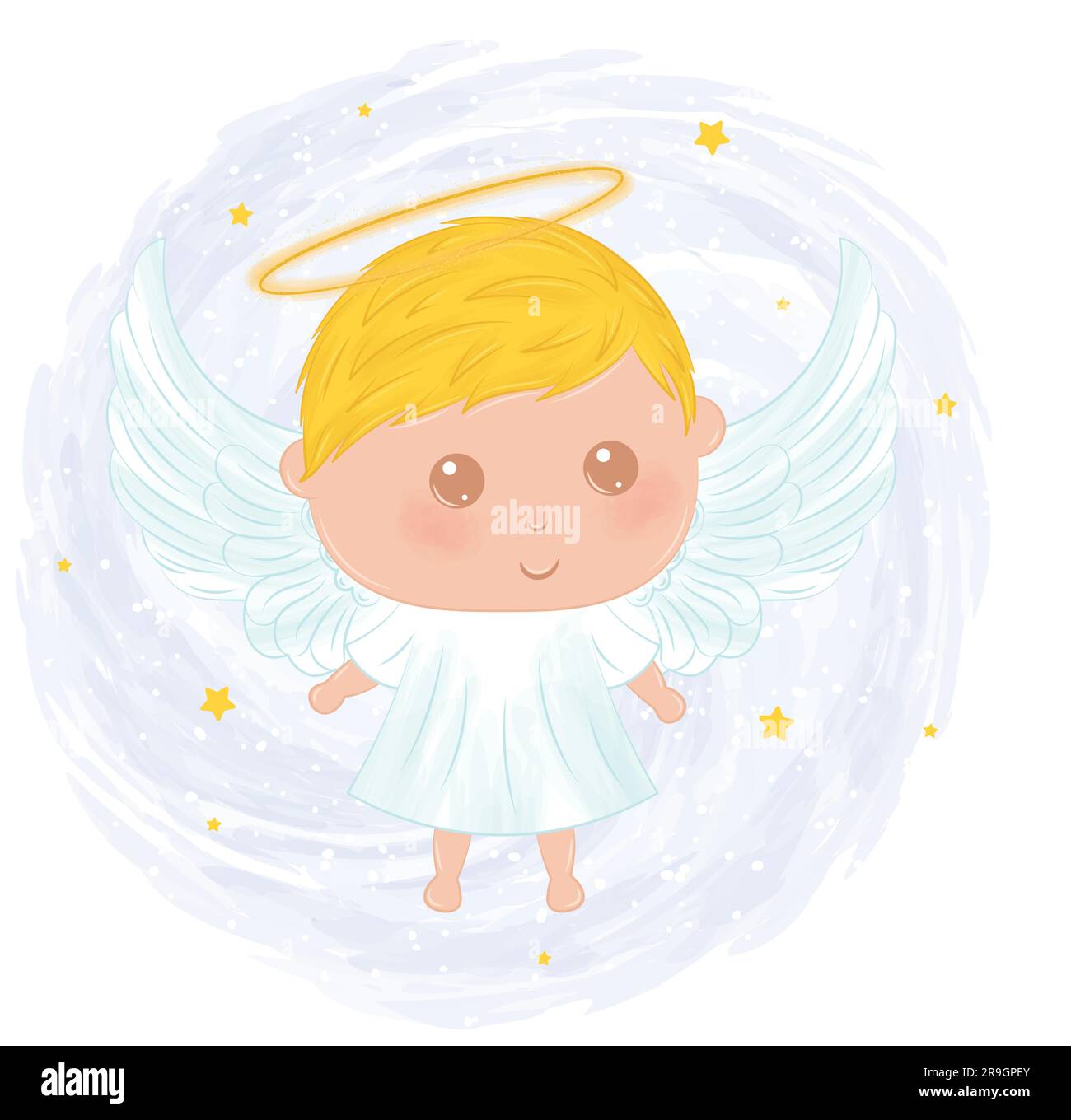 Isolated cute male angel character Vector Stock Vector Image & Art - Alamy
