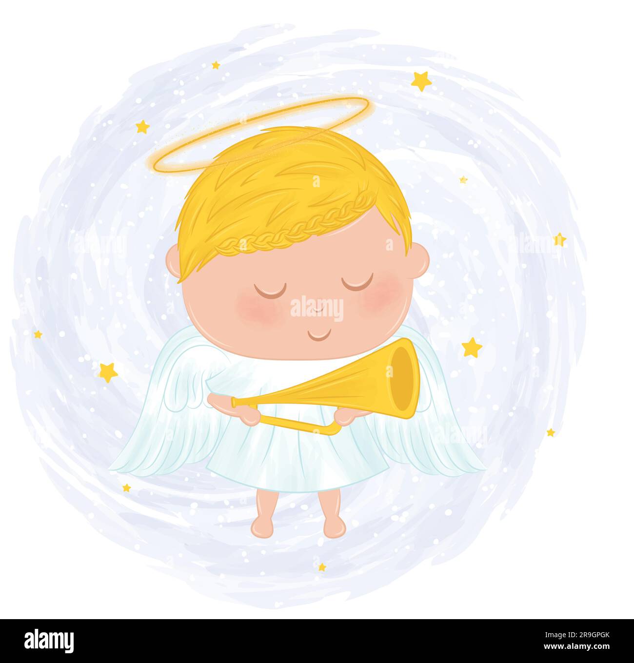 Isolated cute male angel character Vector Stock Vector Image & Art - Alamy