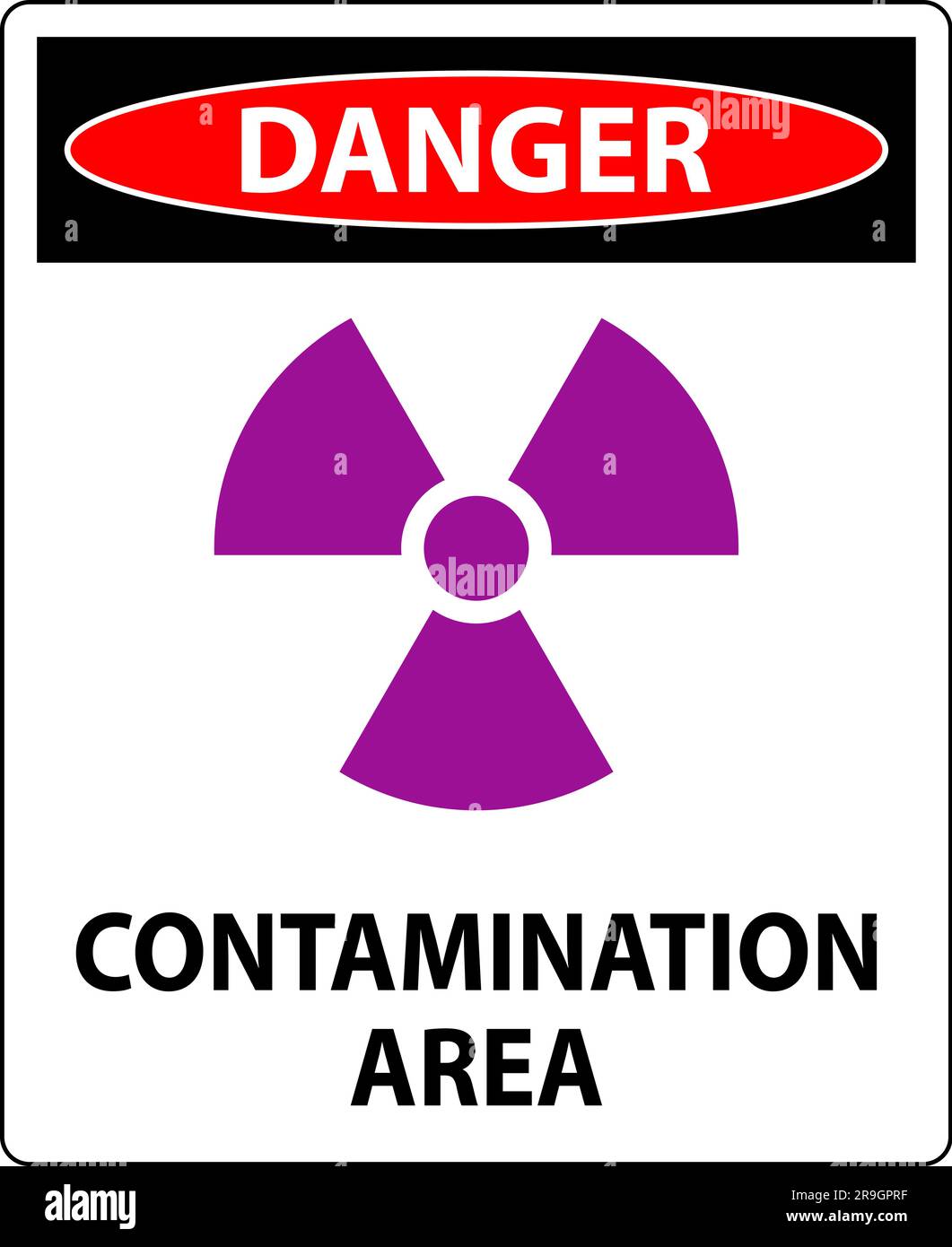 Danger Radioactive Materials Sign Caution Contamination Area Stock ...