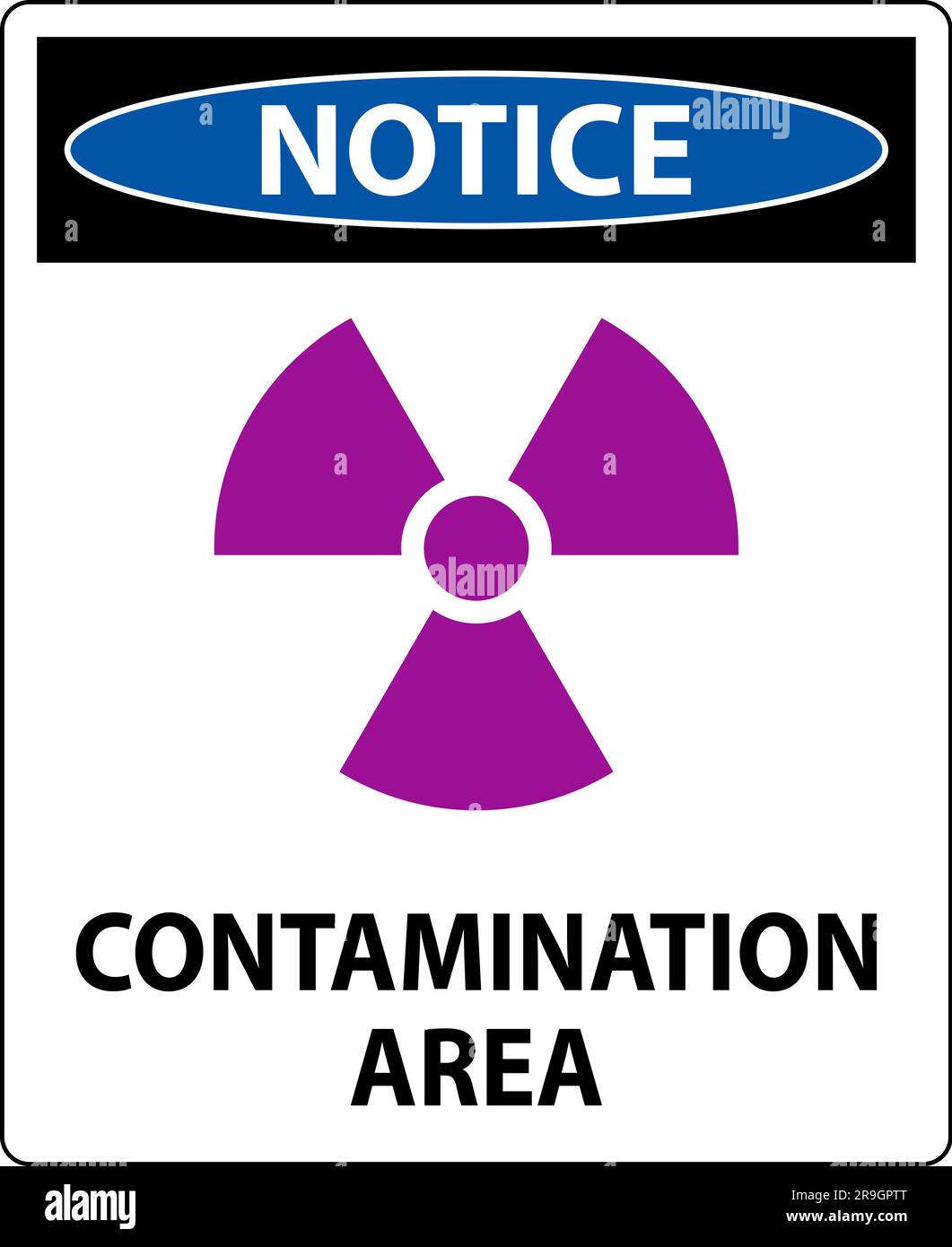 Notice Radioactive Materials Sign Caution Contamination Area Stock ...
