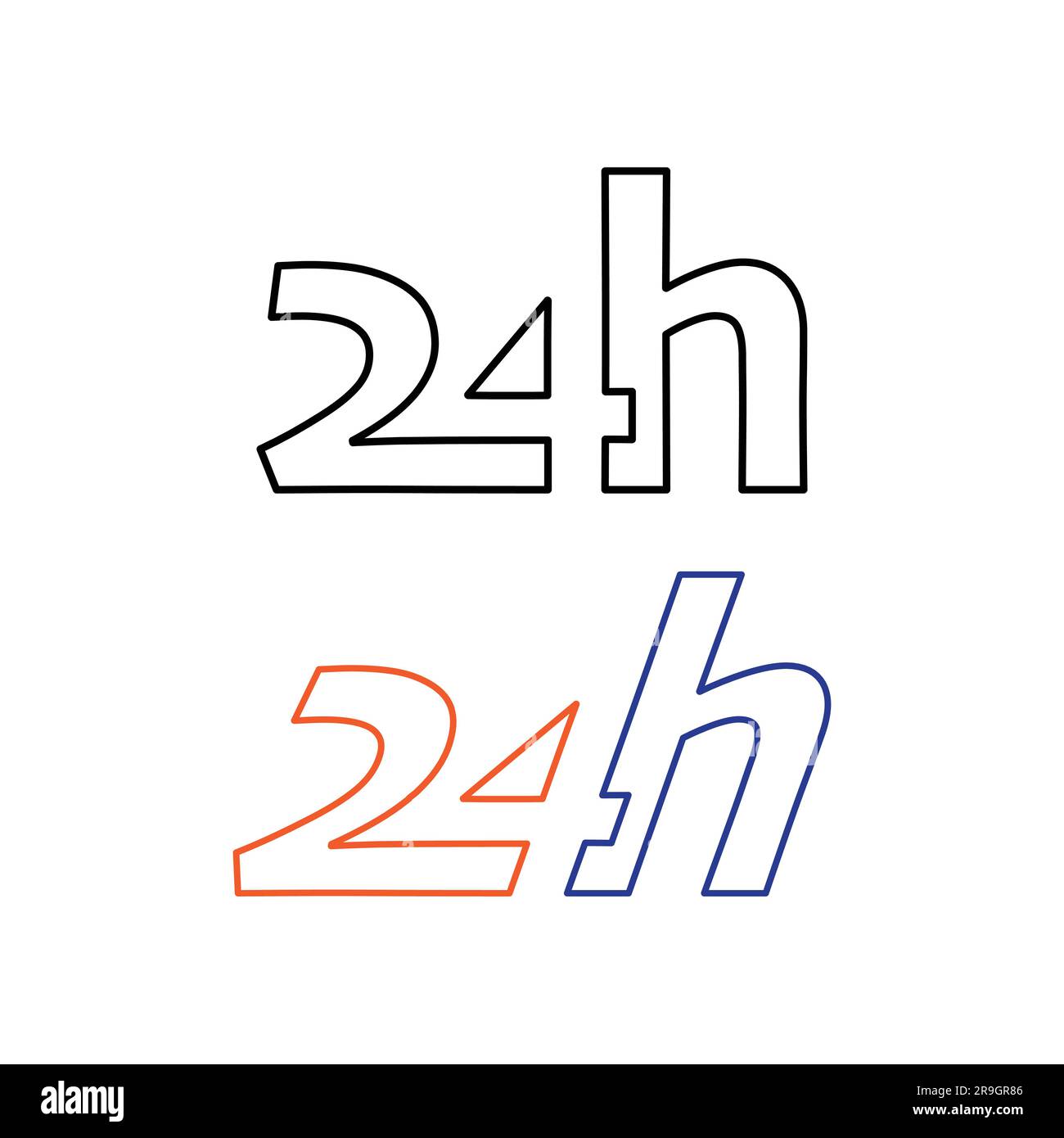24 hr Stock Vector Images - Alamy