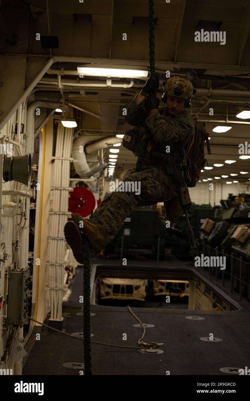 A U.S. Marine with Battalion Landing Team 2/1, 31st Marine ...