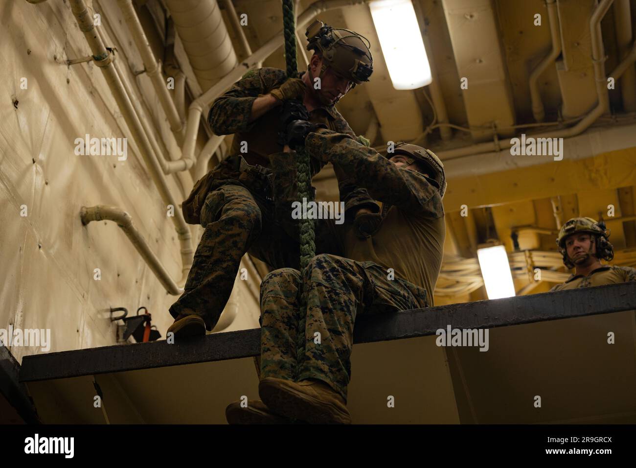 U.S. Marine Corps Cpl. Brendon Hughes, an infantry Marine, with ...