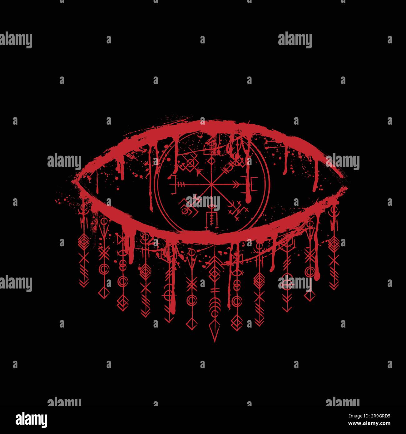 Blood splash eye magic wallpaper Stock Vector Image & Art - Alamy