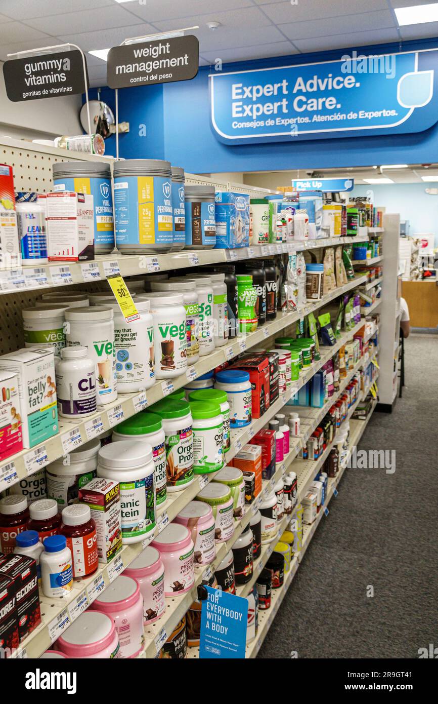 Spanish english languages signs shelves display sale hi-res stock ...