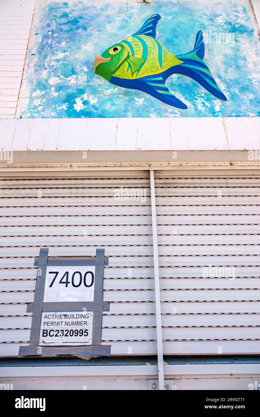 Miami Beach Florida,North Beach,Ocean Terrace,shuttered building active ...