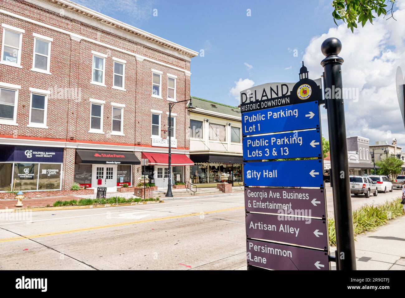 DeLand Florida,small town main street city historic downtown shopping ...