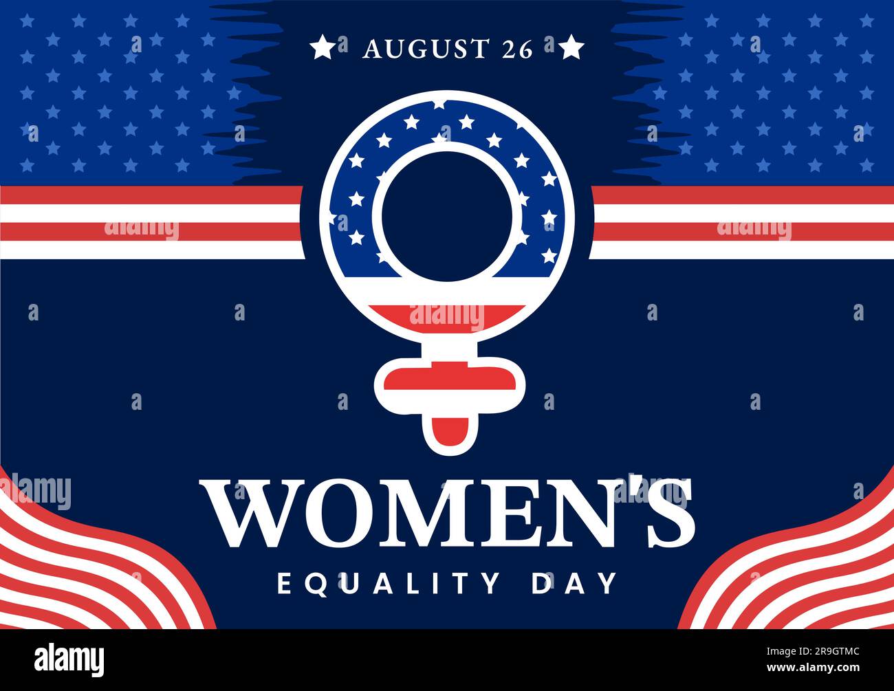 Womens Equality Day In United States Vector Illustration On August 26