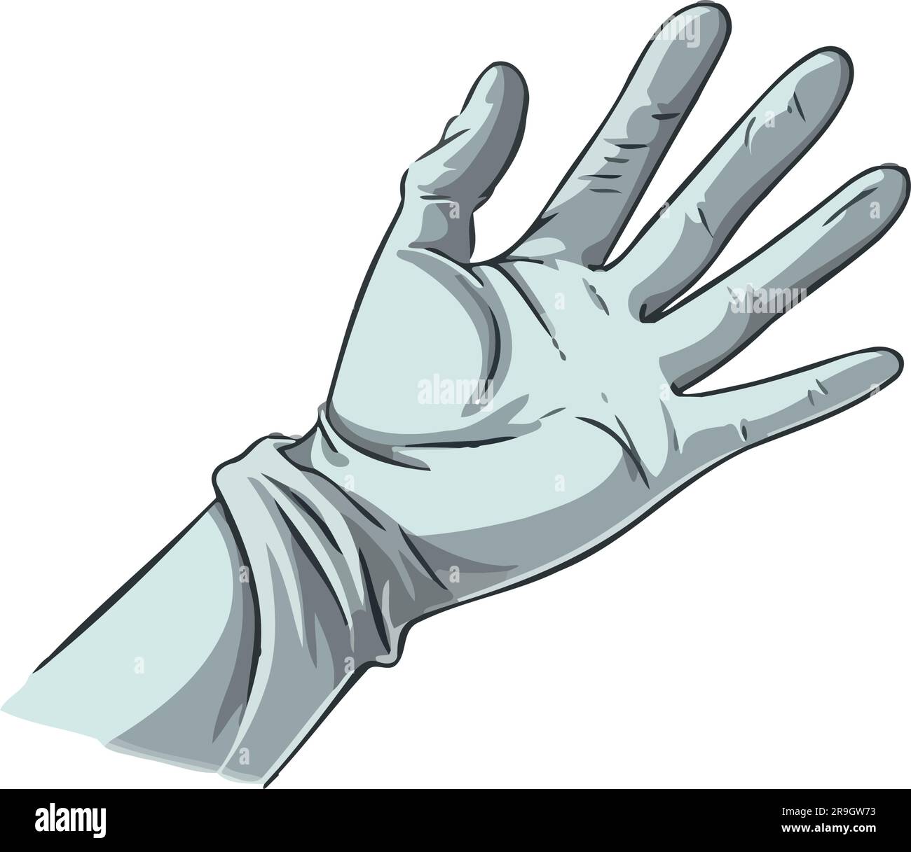 Old rubber glove Stock Vector Images - Alamy