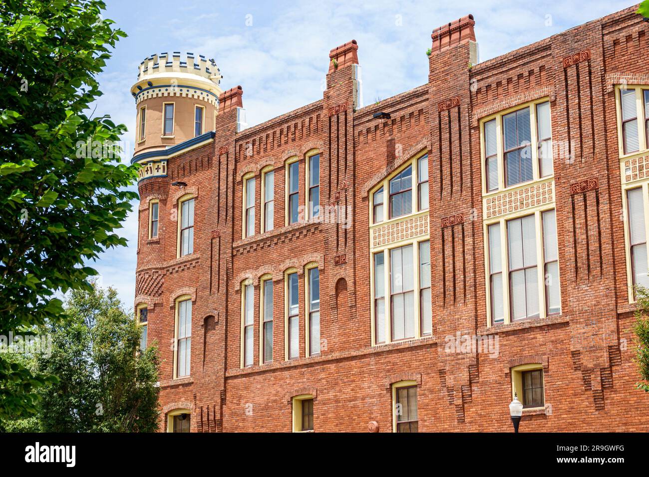 Macon Georgia,former Macon Volunteers Armory restored,outside exterior ...