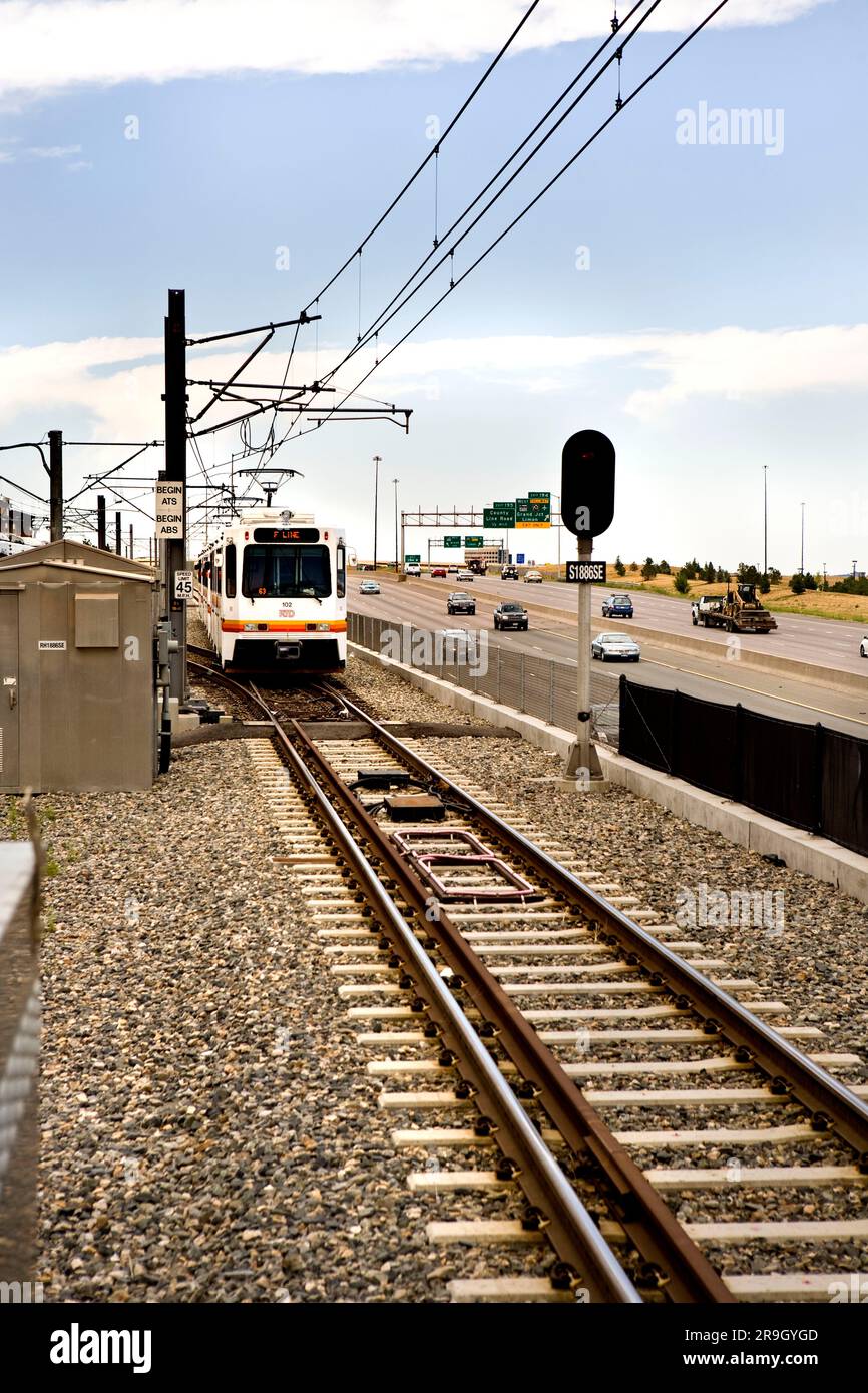 Train leaving denver hi-res stock photography and images - Alamy