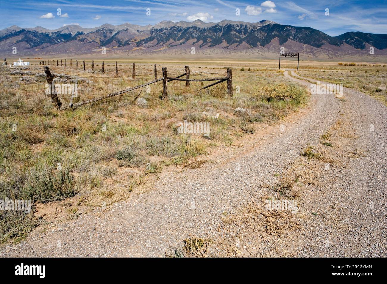 Cemetery Road, Colorado Stock Photo - Alamy